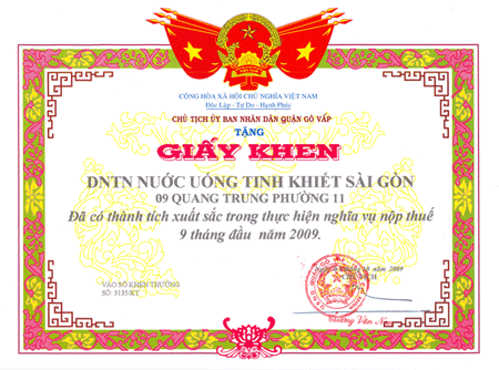 Sapuwa gets the certificate “Being one of 10 Vietnamese leading ...