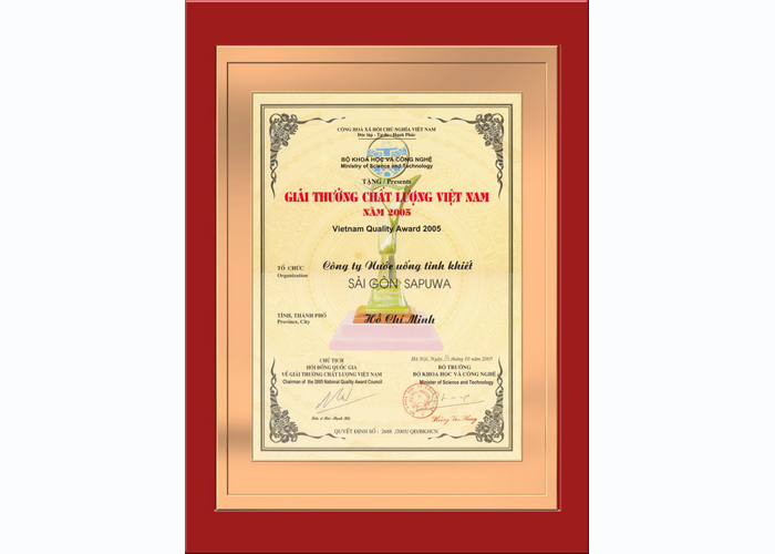 Sapuwa together with “Vietnam quality award” are steady in integration ...